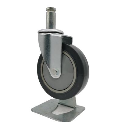 China 3 Inch 75mm TPR Industrial Medium Duty Swivel Caster Wheel 70kg Load Capacity for sale