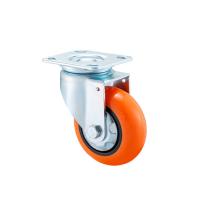 China 4 Inch Heavy Duty PU Caster Wheel 200kg Capacity Industrial Swivel with Brake for sale