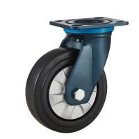 China DACROMET Coated Heavy Duty Trolley Caster Wheels 4 to 8 Inch Rubber Swivel Casters for sale