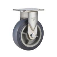 China Industrial Heavy Duty Trolley Caster Wheel TPR 304 Stainless Steel Bracket 4-8 Inch 180-300 kg Capacity for sale