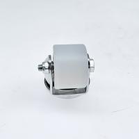 China Industrial Cast Nylon Caster Wheels 35mm 100kg Load with Galvanized Steel Bracket for sale