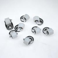 China Industrial Cast Nylon Caster Wheels 35mm 100kg Load with Galvanized Steel Bracket for sale