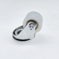 China Industrial Cast Nylon Caster Wheels 35mm 100kg Load with Galvanized Steel Bracket for sale