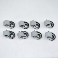 China Industrial Cast Nylon Caster Wheels 35mm 100kg Load with Galvanized Steel Bracket for sale