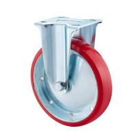 China 100 mm 4 Inch Steel Core Polyurethane Swivel Caster Wheel 280 kg Capacity Heavy Duty Industrial for sale