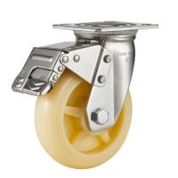 China Industrial 304 Stainless Steel PP Wheel Swivel Caster 4 to 8 Inch 260kg Capacity for sale