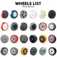 China 2 Inch Light Duty Burgundy PU Caster Wheels 35 kg Load Capacity for Furniture and Industrial Carts for sale