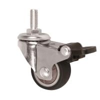 China 1 Inch 25 mm Industrial TPR Caster Wheel Light Duty Swivel Roller for Carts and Equipment for sale