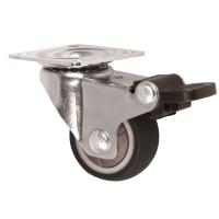 China 1 Inch 25 mm Industrial TPR Caster Wheel Light Duty Swivel Roller for Carts and Equipment for sale