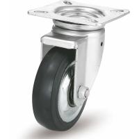 China Japanese Style Heavy Duty Rubber Swivel Caster Wheels 150mm 300kg for Industrial Trolley for sale