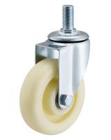 China Medium Duty 3-5 Inch PP Polypropylene Swivel Caster Wheel with Top Plate and Brake for Industrial Trolleys for sale