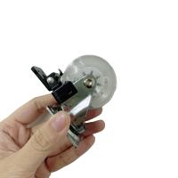 China 2 Inch Transparent Crystal PU Castors with Brake Chrome Bracket Furniture Caster Wheels 50mm for sale