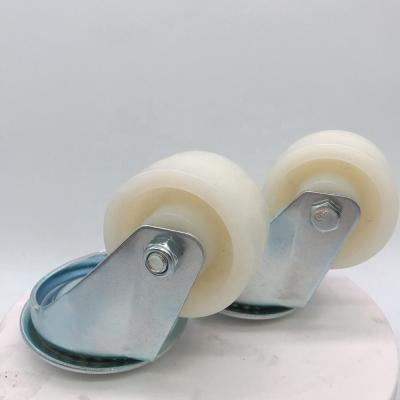 China Double Ball Bearing Swivel Casters 2 Inch Zinc Plated Cart Wheels Light Duty for sale