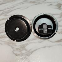 China 1.5 Inch Heavy Load Nylon Furniture Caster with Black Steel Cover for Cabinet Closet for sale