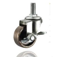 China 2 Inch Light Duty Cast Iron Swivel Caster Wheel, 50mm diameter, 20mm width, 360 degree steel swivel bracket for sale