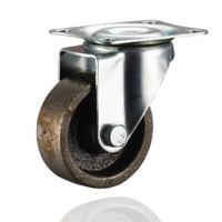 China 2 Inch Light Duty Cast Iron Swivel Caster Wheel, 50mm diameter, 20mm width, 360 degree steel swivel bracket for sale