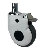 China TPR Ball Bearing Solid Stem Medical Caster 2 Inch Swivel Hospital Bed Wheel for sale