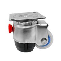 China Stainless Steel 304 Adjustable Leveling Caster 360 Swivel Wheel 250kg Load Capacity for sale