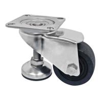 China 3 Inch 304 Stainless Steel Swivel Leveling Caster Wheel 75mm Diameter 100kg Load Capacity for sale