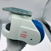 China GD150F Ultra Heavy Duty Plate Mount Leveling Caster 1500kg Capacity Nylon Wheel for sale