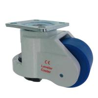 China GD150F Ultra Heavy Duty Plate Mount Leveling Caster 1500kg Capacity Nylon Wheel for sale