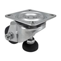 China 2 Inch Adjustable Leveling Swivel Caster Wheel 360 Degree Nylon Heavy Duty Caster for sale