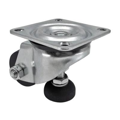 China 2 Inch Adjustable Leveling Swivel Caster Wheel 360 Degree Nylon Heavy Duty Caster for sale