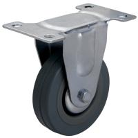 China 3 Inch Swivel Grey Rubber Industrial Caster Wheel 360 Degree Heavy Duty 130kg Load Capacity for sale