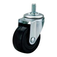 China Light Duty Solid Rubber Caster Wheels 2 Inch 80kg Swivel Plate Casters for sale