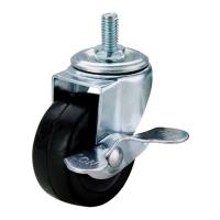 China Light Duty Solid Rubber Caster Wheels 2 Inch 80kg Swivel Plate Casters for sale