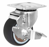 China Light-Duty Brown TPR Caster Wheels – Silent and Wear-resistant & Non-Marking for sale