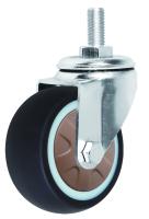 China Light-Duty Brown TPR Caster Wheels – Silent and Wear-resistant & Non-Marking for sale