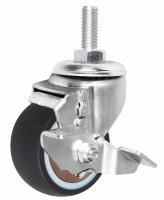 China Light-Duty Brown TPR Caster Wheels – Silent and Wear-resistant & Non-Marking for sale