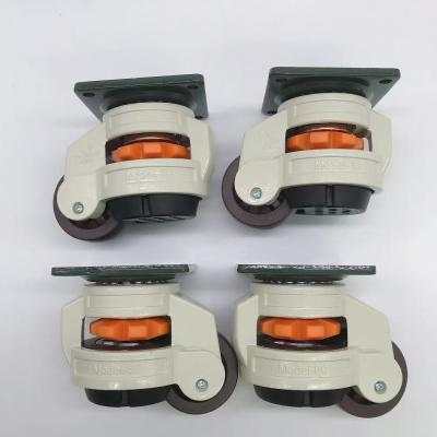 China GD60F Heavy Duty Leveling Caster Wheel with 500kg Capacity, Aluminum Alloy Housing, and Dacromet Coating for sale