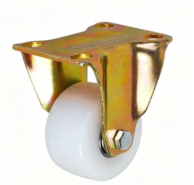 China 50mm Diameter Swivel Top Plate Caster High Capacity Full Injection Modified Nylon Steel Double Ball Bearing Castor Wheels for sale