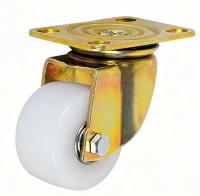 China 50mm Diameter Swivel Top Plate Caster High Capacity Full Injection Modified Nylon Steel Double Ball Bearing Castor Wheels for sale
