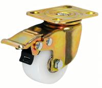 China 50mm Diameter Swivel Top Plate Caster High Capacity Full Injection Modified Nylon Steel Double Ball Bearing Castor Wheels for sale