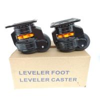 China Leveling Adjustable Caster Wheel Heavy Duty 50kg Load Capacity Retractable Swivel Casters for Industrial Machine Cabinet for sale