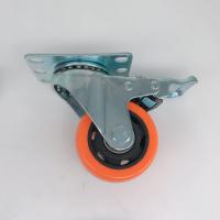 China Features a 360-degree 1.5 2 2.5 3 4 5 Inch Heavy Duty Swivel PP Caster Orange Trolley Caster Wheel for Carts or Workbenches for sale