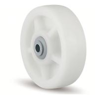 China Factory Price 4inch 5inch Nylon Tread Centre Double Ball Bearing Rigid Medium Heavy Duty Casters for Store Display Fixtures for sale