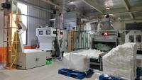 China High-Accuracy Needle-punching Filter Fabric Production Line with Double-lap Double-fork Combing and Heat Setting Machine for sale