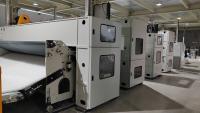 China High-Accuracy Needle-punching Filter Fabric Production Line with Double-lap Double-fork Combing and Heat Setting Machine for sale