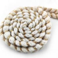 China White Style Polyester Cotton Gold Gimp Braided Cross Braid Ribbon For Women's Clothes for sale