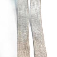 China Home Textile 1 Inch Linen 100% Linen Burlap Ribbon For Christmas Wedding Decoration for sale
