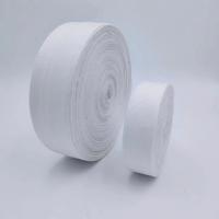 China 4cm White Linen Woven Christmas Wedding Decoration Handmade Ribbons and Customizable for sale