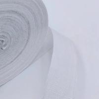 China 4cm White Linen Woven Christmas Wedding Decoration Handmade Ribbons and Customizable for sale