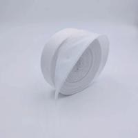 China 4cm White Linen Woven Christmas Wedding Decoration Handmade Ribbons and Customizable for sale