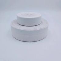 China 4cm White Linen Woven Christmas Wedding Decoration Handmade Ribbons and Customizable for sale