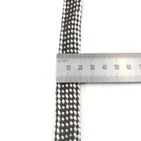 China Webbing 100% Hemp Black And White Braided Rope Plain Durable Flat Hemp Rope For Shoe for sale