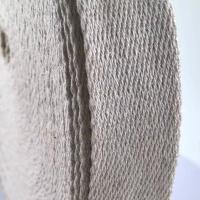China Custom 100% Cotton Thick Twill Webbing Clothes Belt Accessories White Webbing for sale